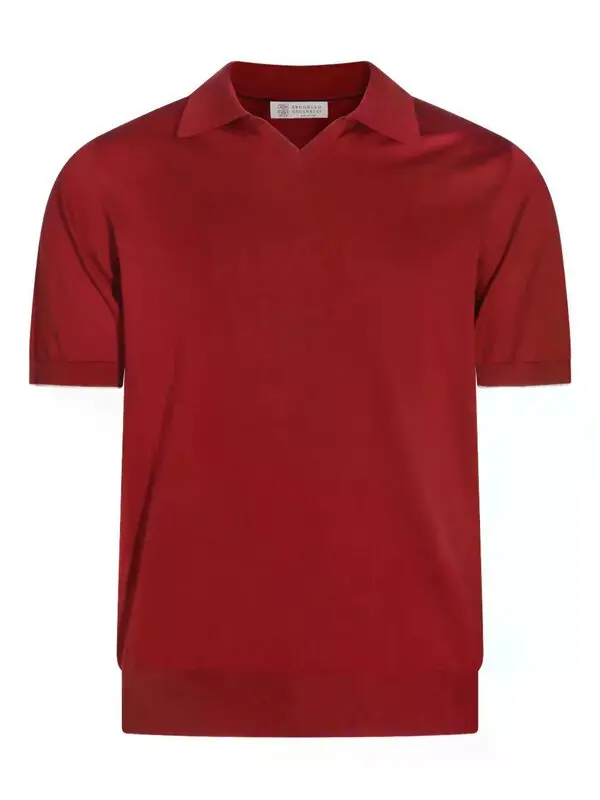 Brunello Cucinelli Collared Short-sleeve Top