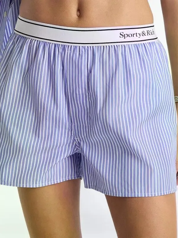 SPORTY & RICH Striped Boxer Shorts