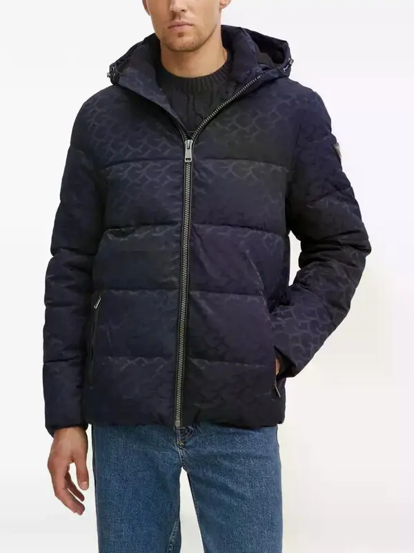 Guess 4g-chain Logo Puffer Jacket