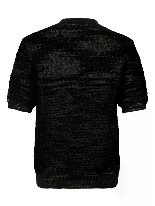Dsquared2 Open Work Knit T-shirt