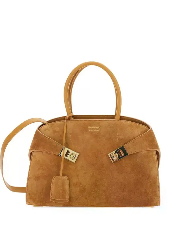 FERRAGAMO Top Handle Tote Bag - Brown