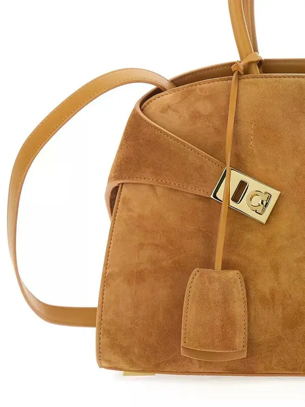 FERRAGAMO Top Handle Tote Bag - Brown