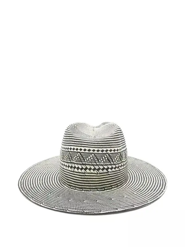 Ruslan Baginskiy Patterned Hat With Logo Detail And Wide Brim