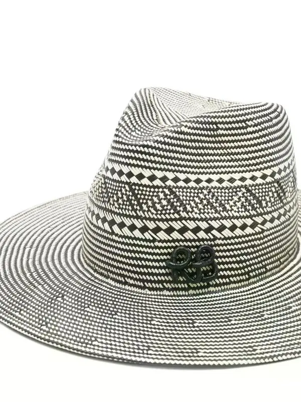 Ruslan Baginskiy Patterned Hat With Logo Detail And Wide Brim