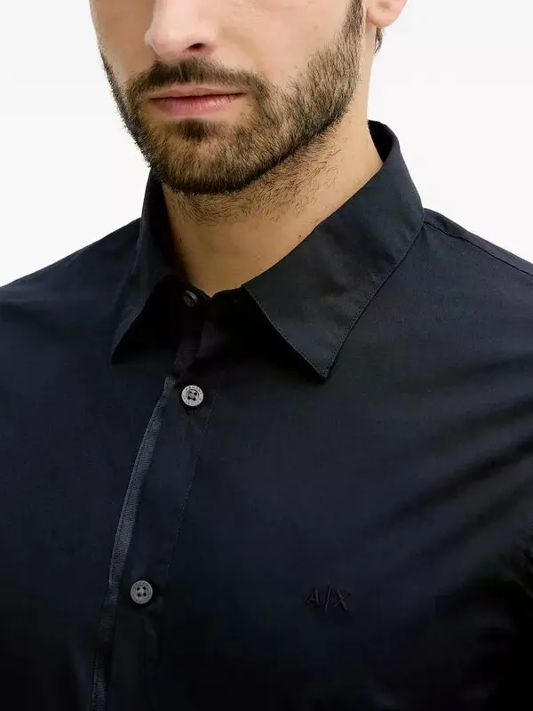 Armani Exchange Logo-embroidered Shirt
