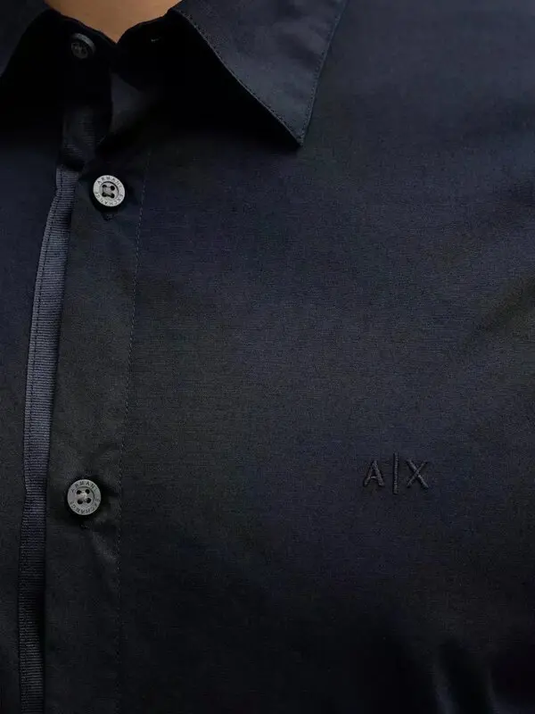 Armani Exchange Logo-embroidered Shirt