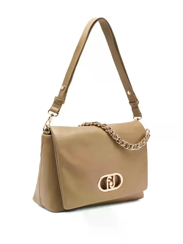 Liu Jo Braided Chain Logo Satchel - Neutrals