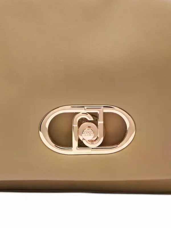 Liu Jo Braided Chain Logo Satchel - Neutrals