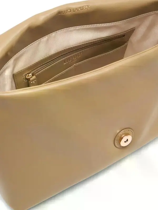 Liu Jo Braided Chain Logo Satchel - Neutrals