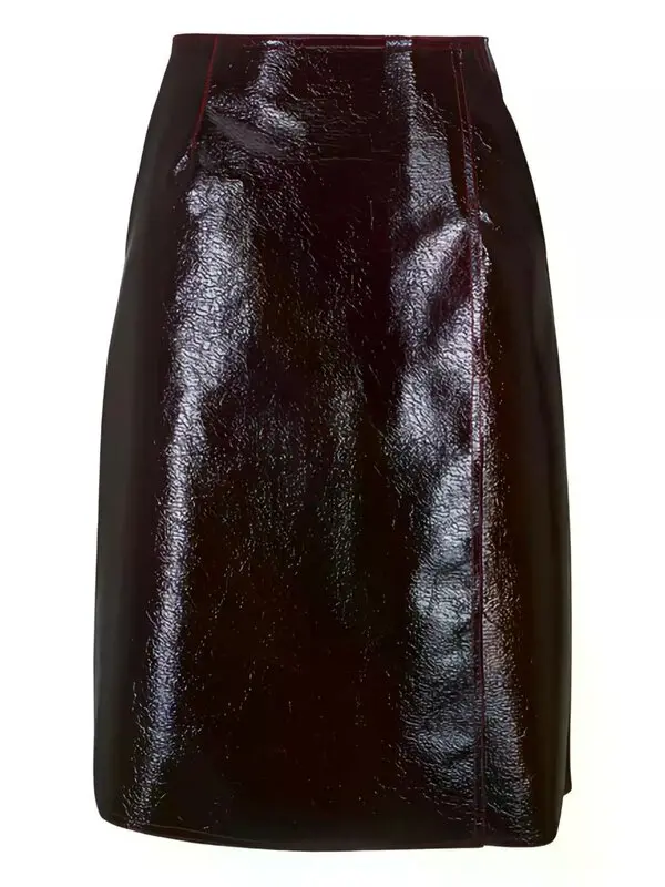 ODEEH Zip Midi Skirt