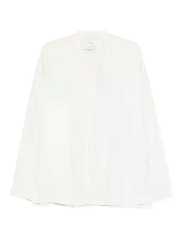 Studio Nicholson Collarless Shirt - Neutrals