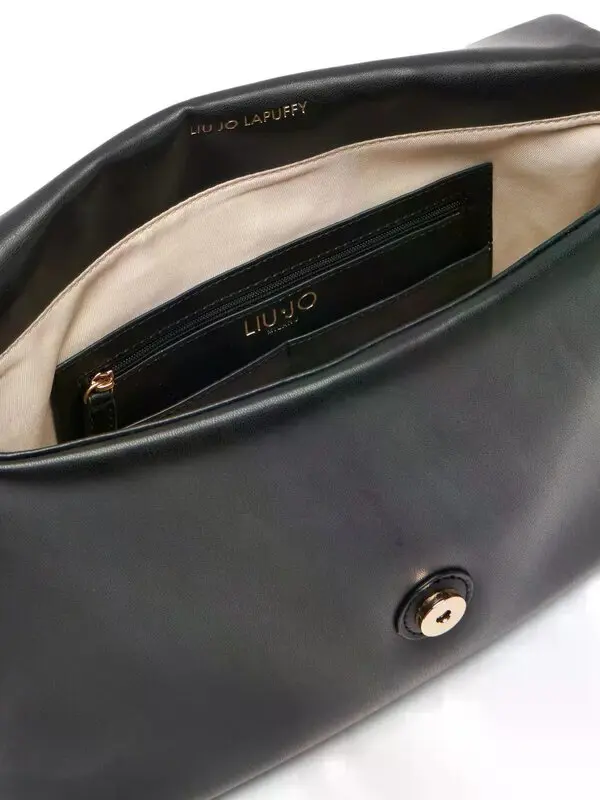 Liu Jo Braided Chain Logo Satchel - Black