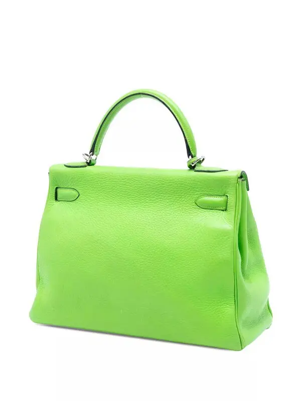 Hermès 2003 Kelly Ii Retourne 32 Satchel - Green