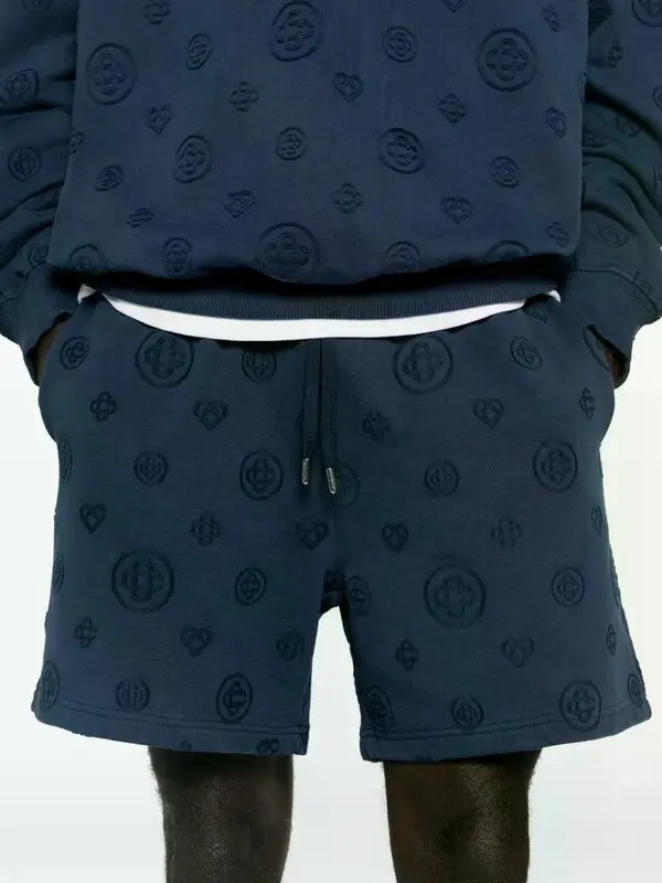 Casablanca Patterned Drawstring-waistband Track Shorts