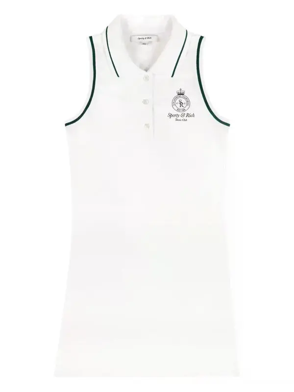 SPORTY & RICH Sleeveless Mini Dress - White