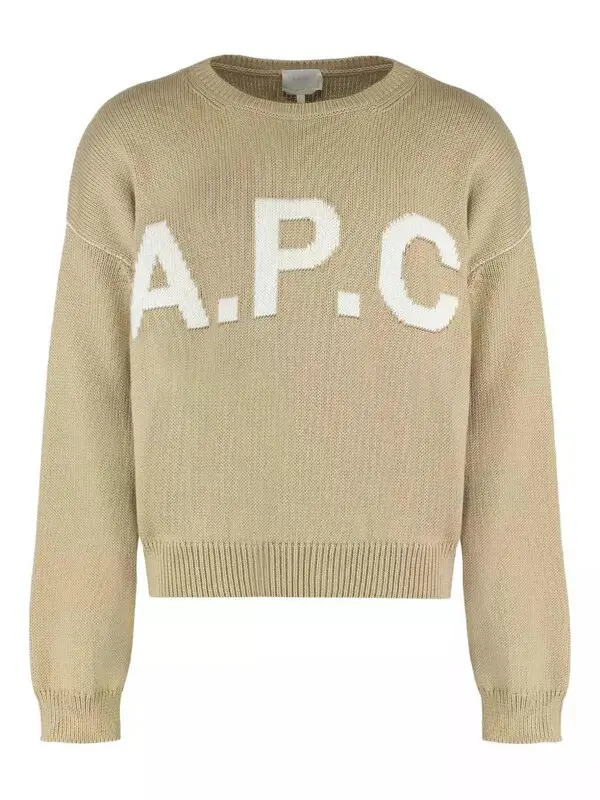 A.p.c. Logo Sweater - Neutrals