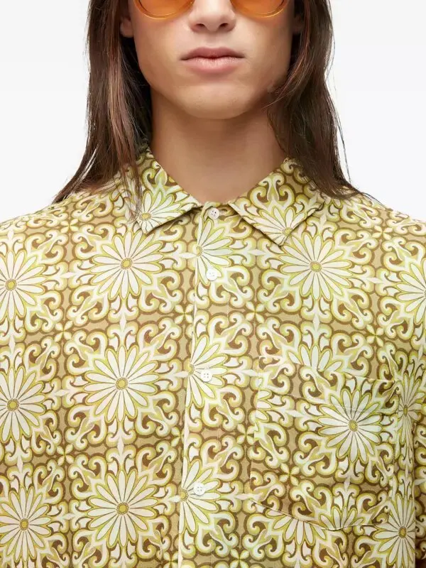 OSKLEN Garden Tile-effect Shirt