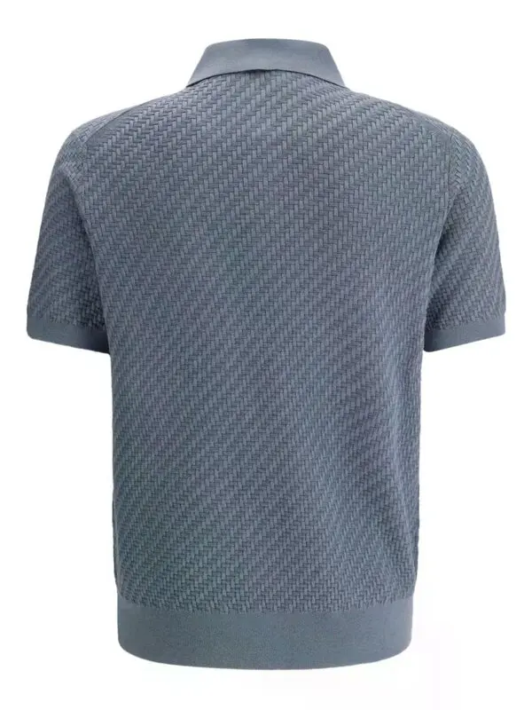 Brioni Short-sleeve Polo Shirt - Blue