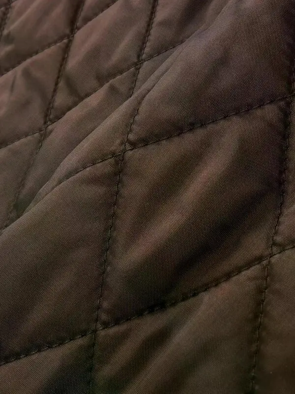 SPORTY & RICH Quilted Logo-embroidered Jacket - Brown