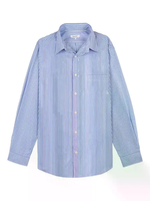 SPORTY & RICH Striped Pocket Shirt