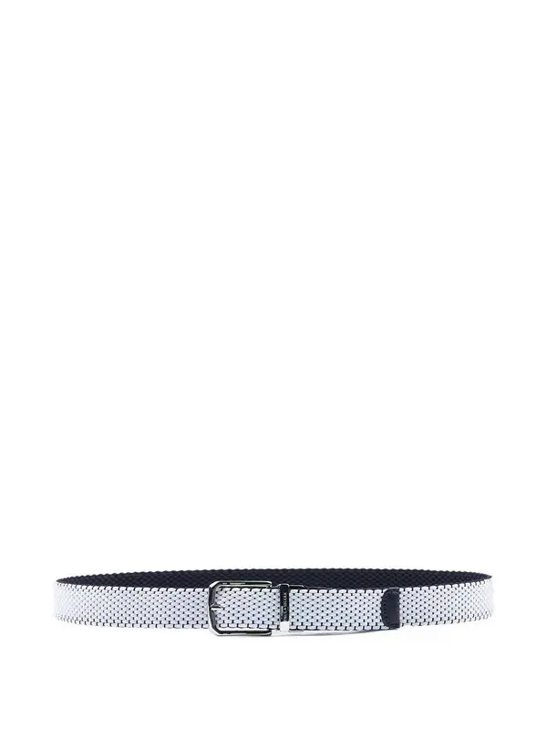 Paul & Shark Reversible Leather Belt - White