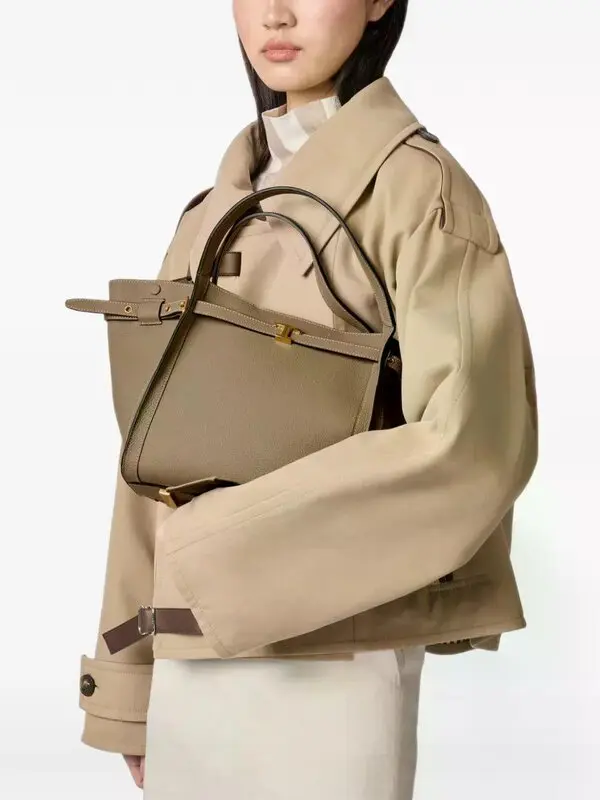 TOD'S Buckle Strap Tote Bag - Neutrals