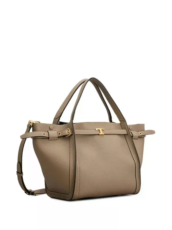 TOD'S Buckle Strap Tote Bag - Neutrals