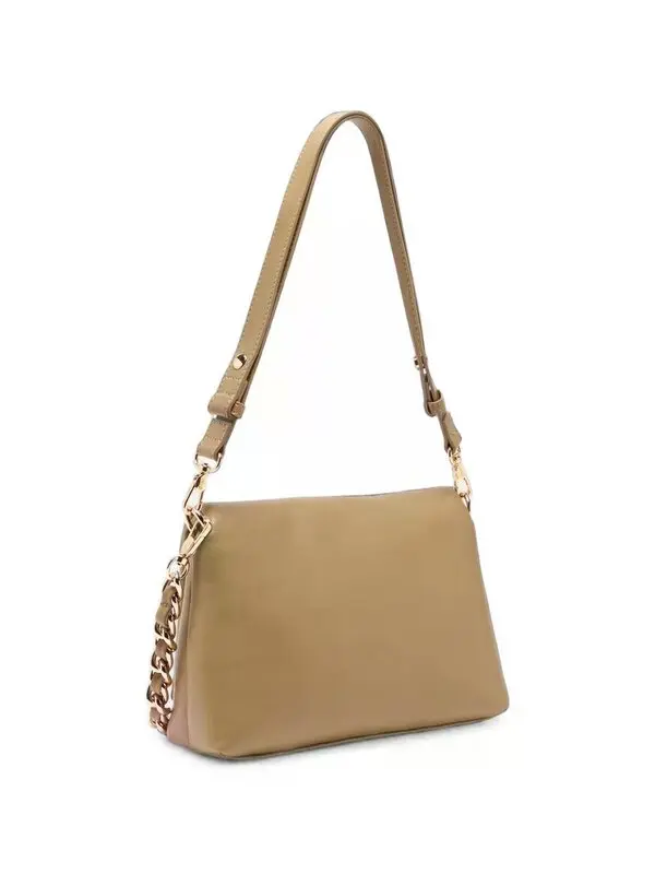 Liu Jo Medium Braided Chain Crossbody Bag With Logo - Neutrals