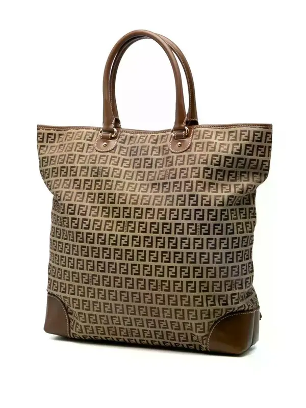 Fendi Zucchino Canvas Chef Tote Bag