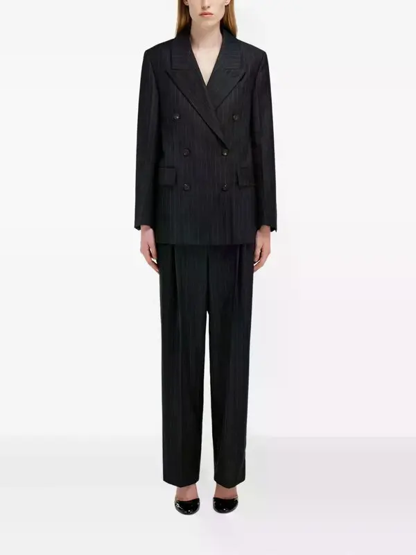 FERRAGAMO Pinstripe Double-breasted Blazer