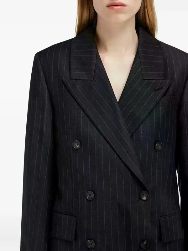 FERRAGAMO Pinstripe Double-breasted Blazer