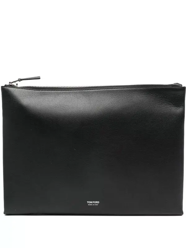 TOM FORD Zip-fastening Clutch - Black