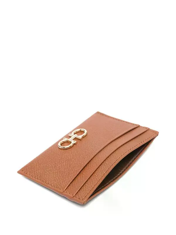 FERRAGAMO Logo-detail Card Holder - Brown
