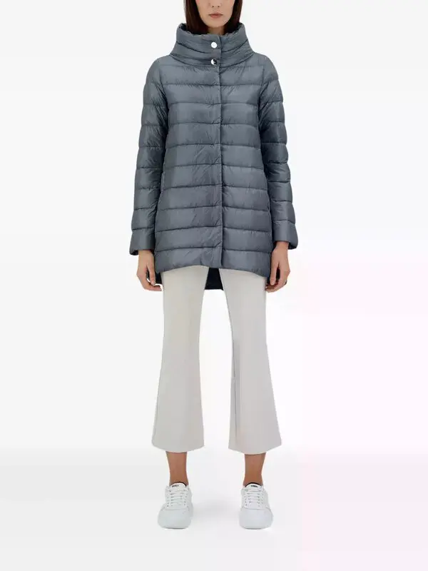 Herno Amelia High-neck Quilted Jacket - Blue