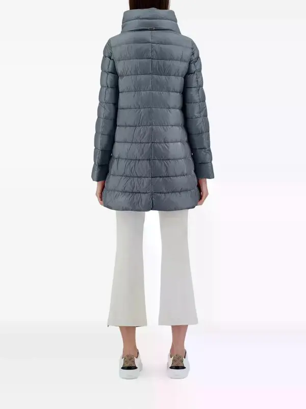 Herno Amelia High-neck Quilted Jacket - Blue