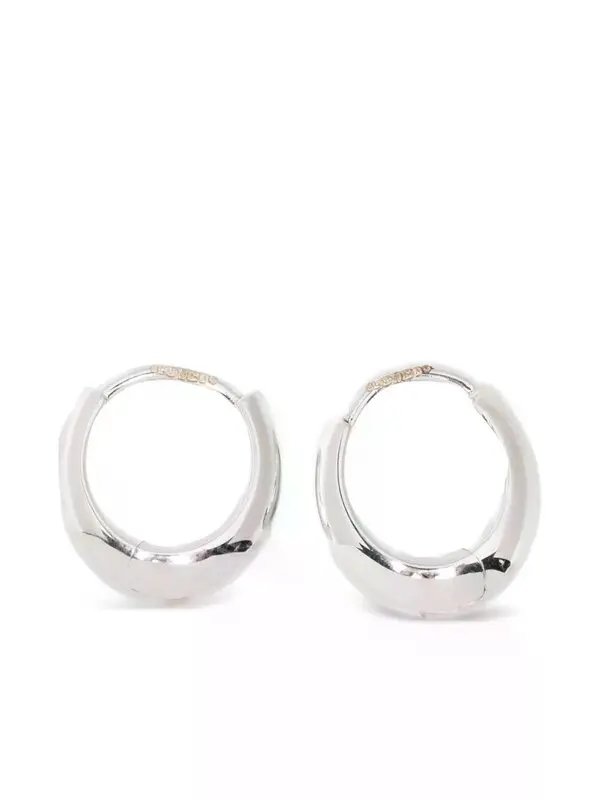 SHAUN LEANE Mini Sabre Hoop Earrings - Silver