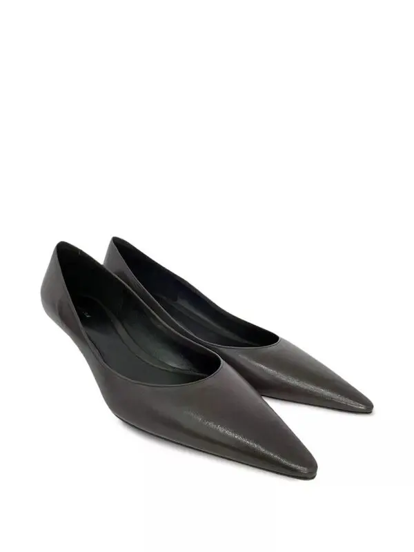 THE ROW Pointed-toe Kitten-heel Pumps