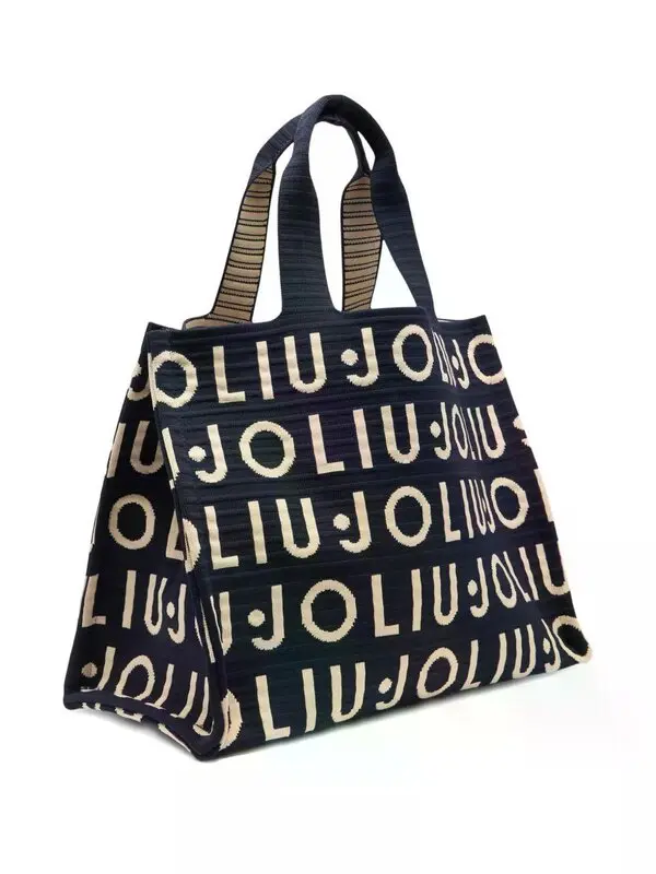 Liu Jo Knit Jacquard Logo Tote Bag