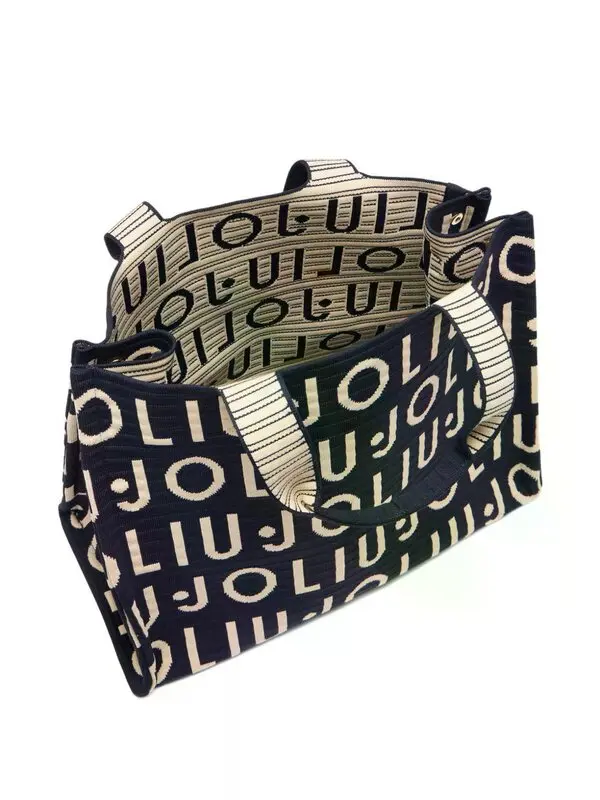 Liu Jo Knit Jacquard Logo Tote Bag