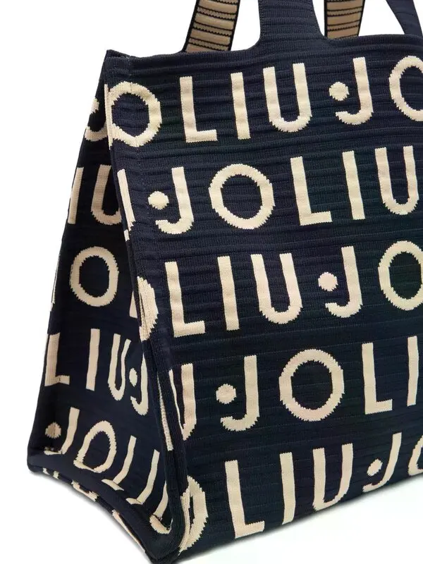 Liu Jo Knit Jacquard Logo Tote Bag