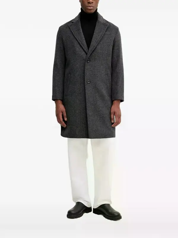 Guess Single-breasted Coat With Notched Lapels