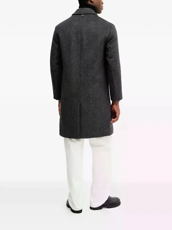 Guess Single-breasted Coat With Notched Lapels