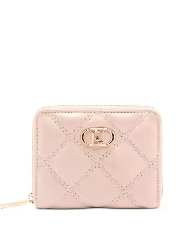 Liu Jo Monogram Quilted Small Wallet - Pink
