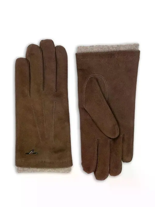 Paul & Shark Suede Gloves - Brown