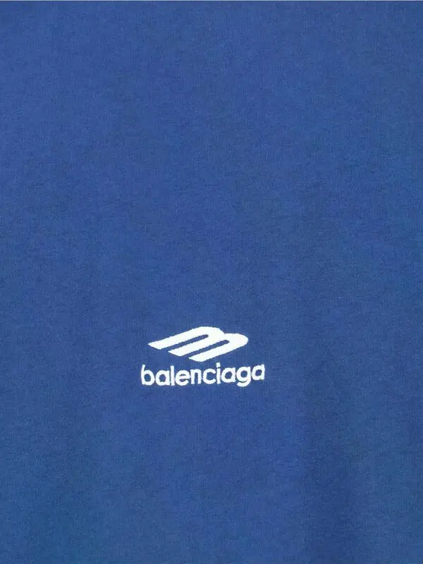 Balenciaga Logo-print T-shirt - Blue