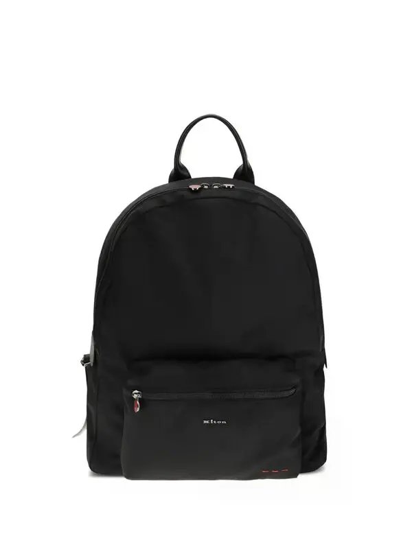 Kiton Logo-lettering Backpack - Black