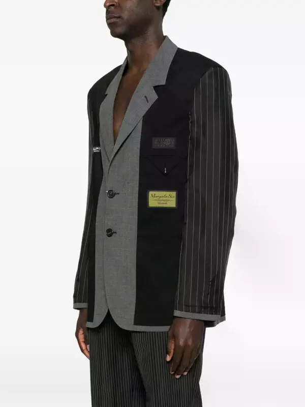 MAISON MARGIELA Pinstripe Panelled Blazer