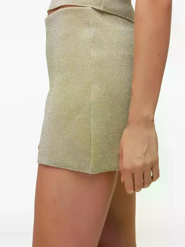 OSKLEN Metallic Mini Shorts