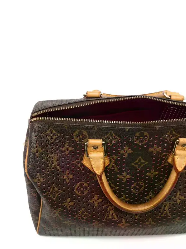 LOUIS VUITTON Speedy 30 Perforated Monogram Tote - Brown