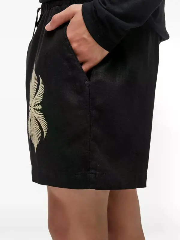 OSKLEN Leaf-embroidered Bermuda Shorts